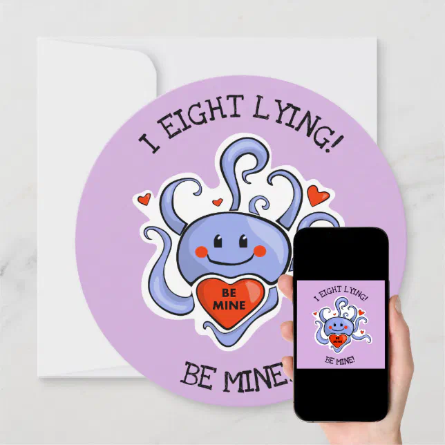 Loving Octopus Valentine Cards | Zazzle
