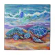 Loving Sea Turtles Hugging Ceramic Tile | Zazzle