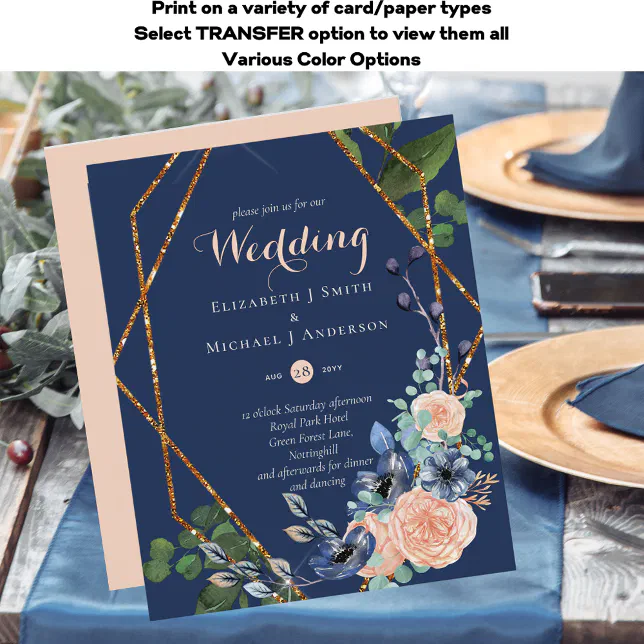 Low Budget Wedding Invitations with Envelopes | Zazzle