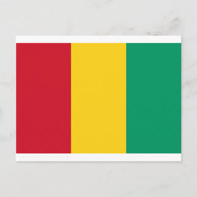 Low Cost! Guinea Flag Postcard | Zazzle
