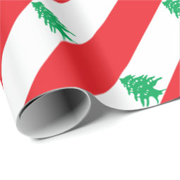 Low Cost! Lebanon Flag Wrapping Paper | Zazzle