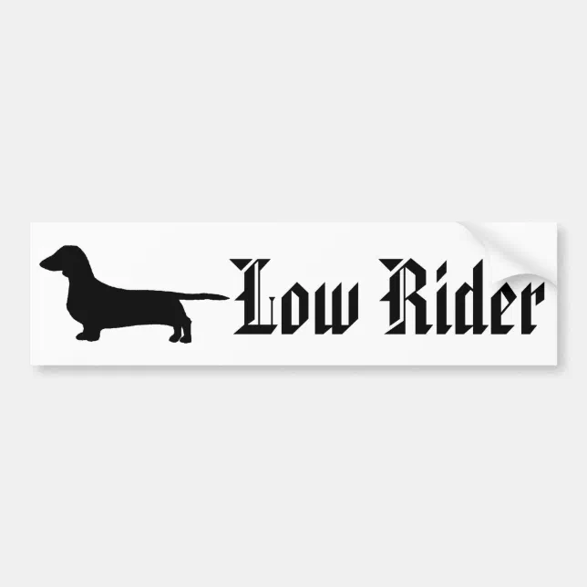 Low Rider Bumper Sticker | Zazzle