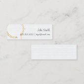 Low-Tech Coffee Stained Note Paper Profile card | Zazzle
