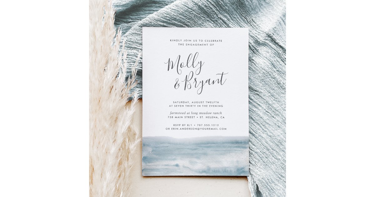Low Tide Engagement Party Invitation | Zazzle