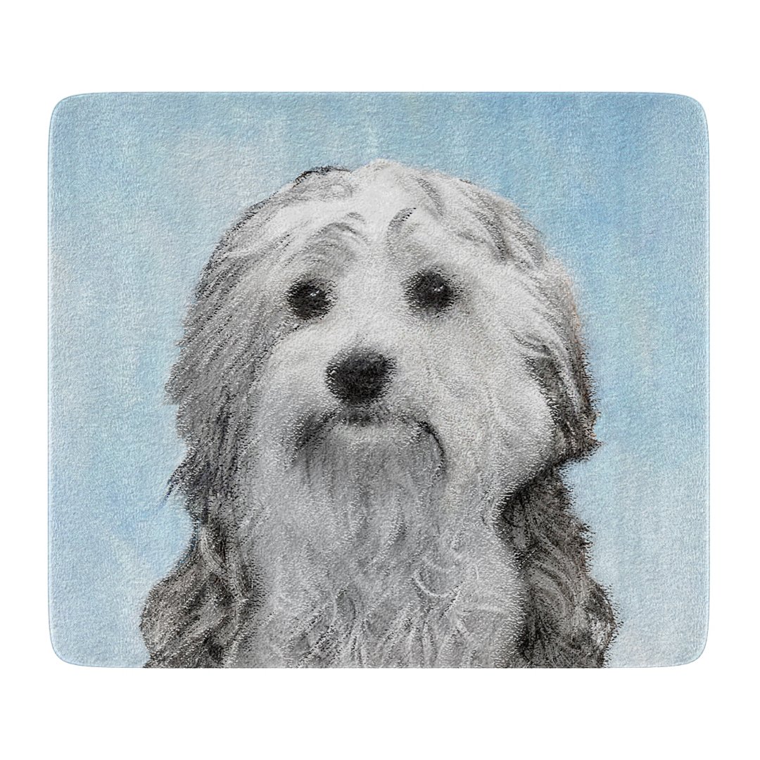 Lowchen Painting - Cute Original Dog Art Cutting Board | Zazzle