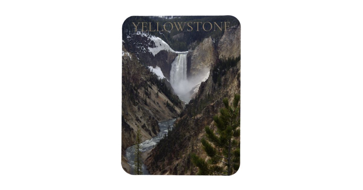 Lower Falls Yellowstone National Park Magnet | Zazzle