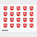 Lower Saxony coat of arms Square Sticker | Zazzle