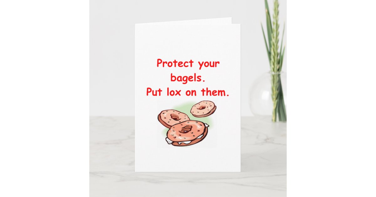 lox and bagels card | Zazzle
