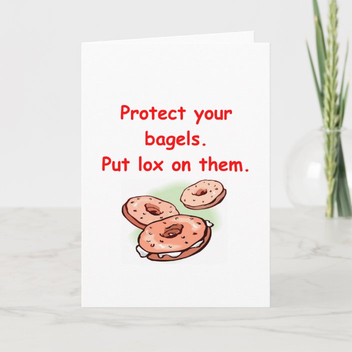lox and bagels card | Zazzle.com