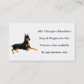 Loyal Doberman Pinscher Dog Business Card | Zazzle