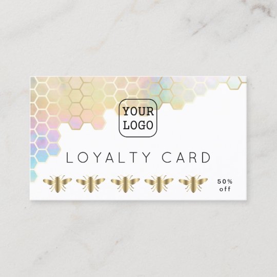 loyalty card bees honeycomb | Zazzle.com