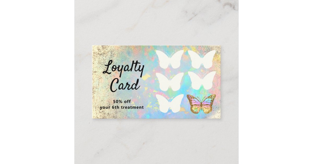 loyalty card butterfly | Zazzle