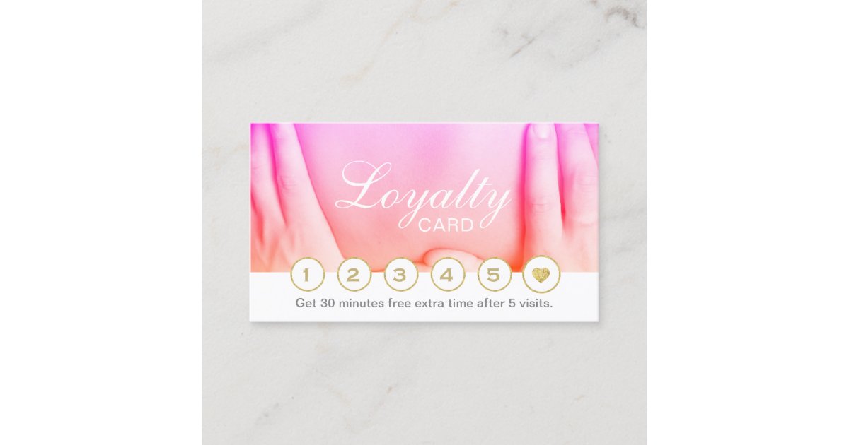 Loyalty Card | Elegant Massage Therapy Spa | Zazzle