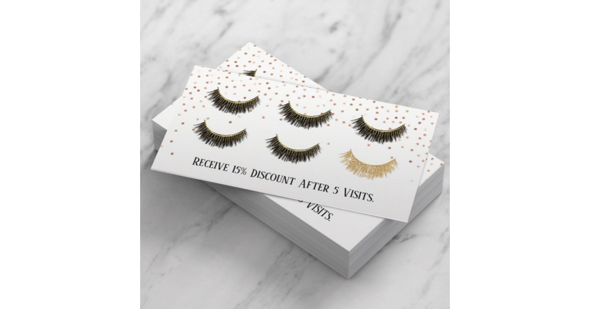 Loyalty Card | Lashes Makeup Artist Eyelash | Zazzle