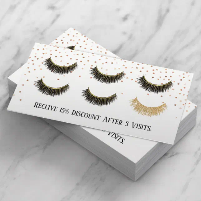 Loyalty Card | Lashes Makeup Artist Eyelash | Zazzle