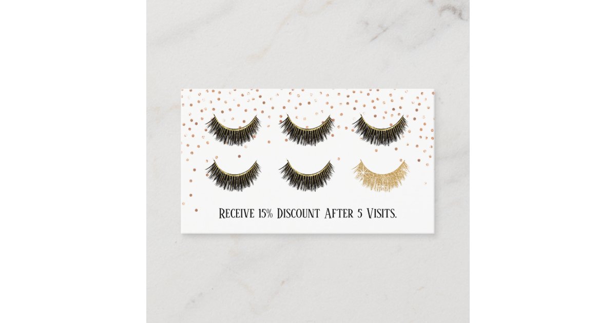 Loyalty Card | Lashes Makeup Artist Eyelash | Zazzle.com