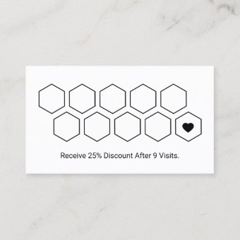 Loyalty Card | Minimalist Honey Bee Logo | Zazzle
