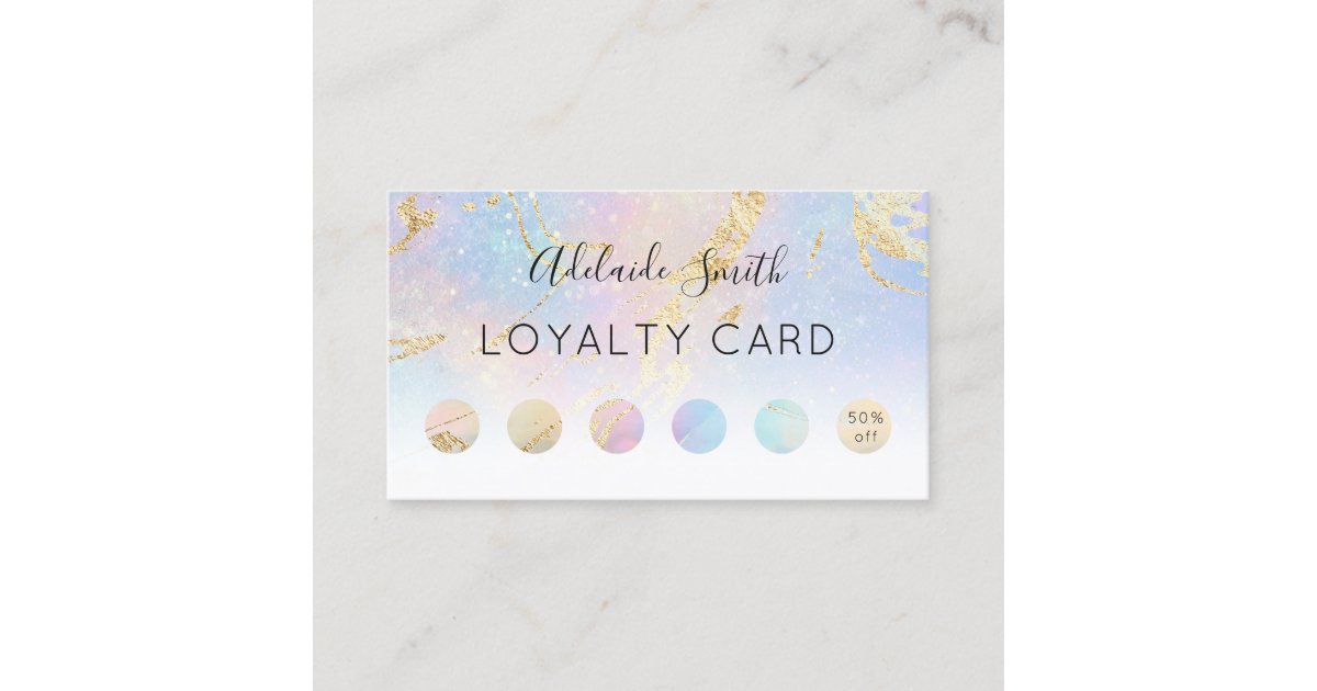 loyalty card pastel colors abstract | Zazzle