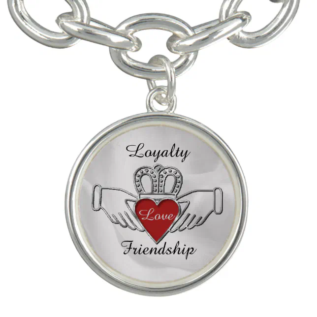 Loyalty Love Friendship Claddagh Bracelet | Zazzle