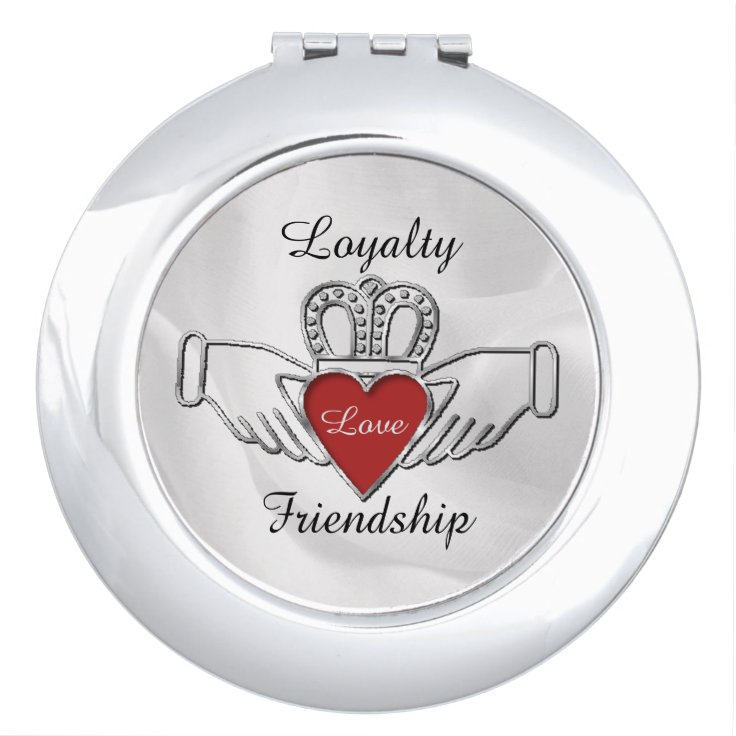 Loyalty Love Friendship Claddagh Compact Mirror | Zazzle