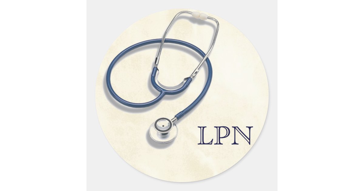 LPN Licensed Practical Nurse Classic Round Sticker | Zazzle