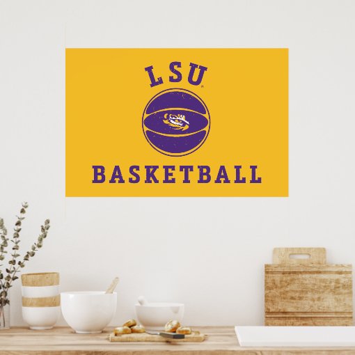 LSU Basketball | Louisiana State 4 Poster | Zazzle