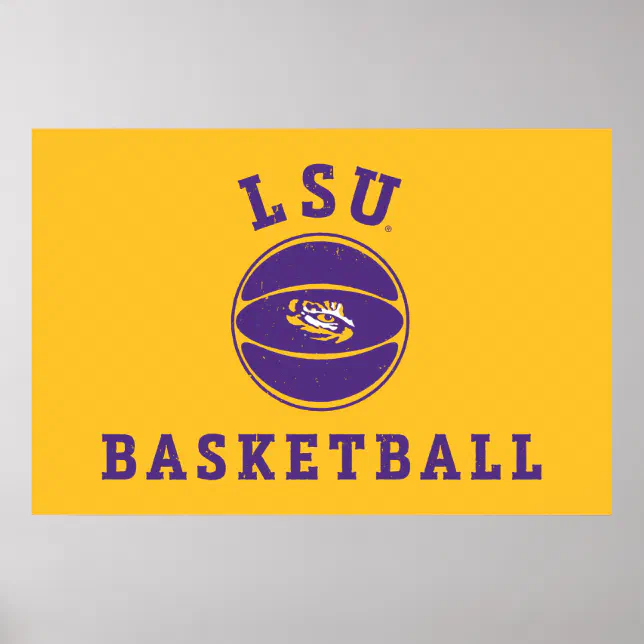 LSU Basketball | Louisiana State 4 Poster | Zazzle