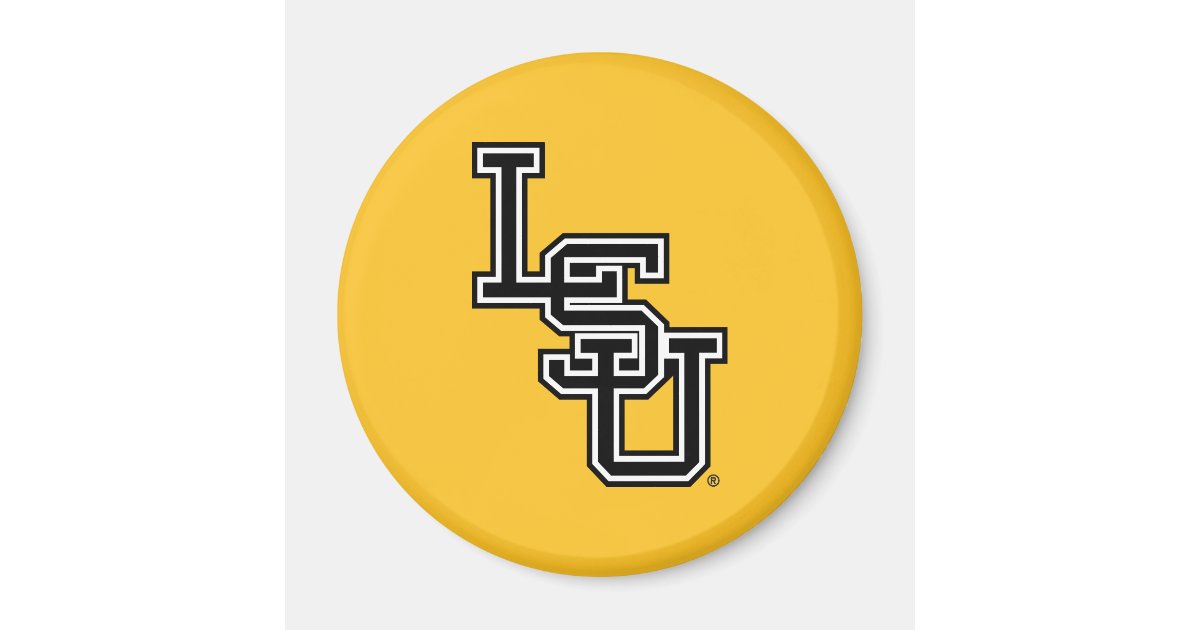LSU Block Logo Magnet | Zazzle
