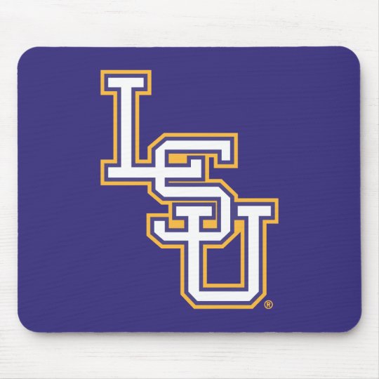 LSU Block Logo Mouse Pad | Zazzle.com