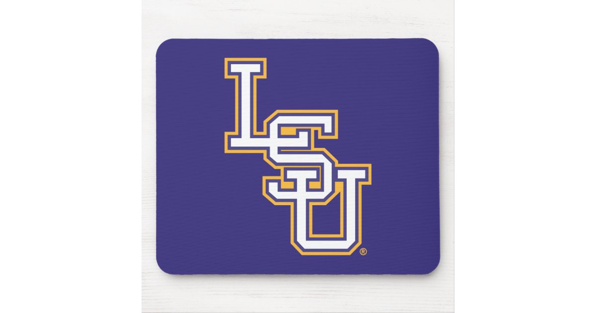 LSU Block Logo Mouse Pad | Zazzle