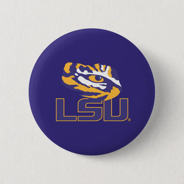LSU Eye of the Tiger Button | Zazzle