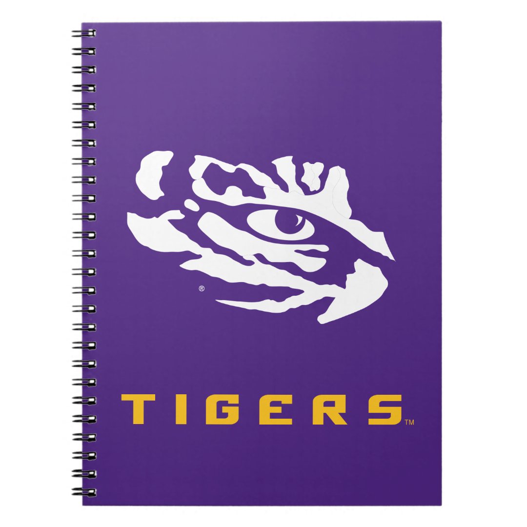 LSU | Eye Of The Tiger Notebook | Zazzle