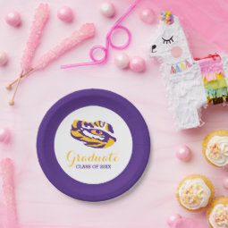 LSU Eye of the Tiger Paper Plates | Zazzle