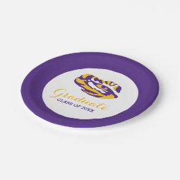 LSU Eye of the Tiger Paper Plates | Zazzle