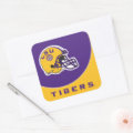 LSU Football Helmet Square Sticker | Zazzle