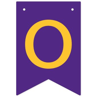 LSU Graduate Bunting Flags | Zazzle