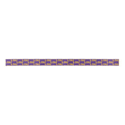 LSU Graduate Satin Ribbon | Zazzle