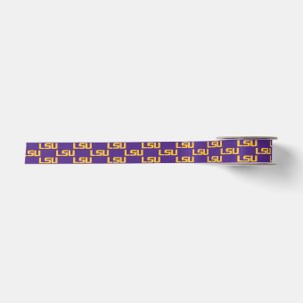 LSU Graduate Satin Ribbon | Zazzle