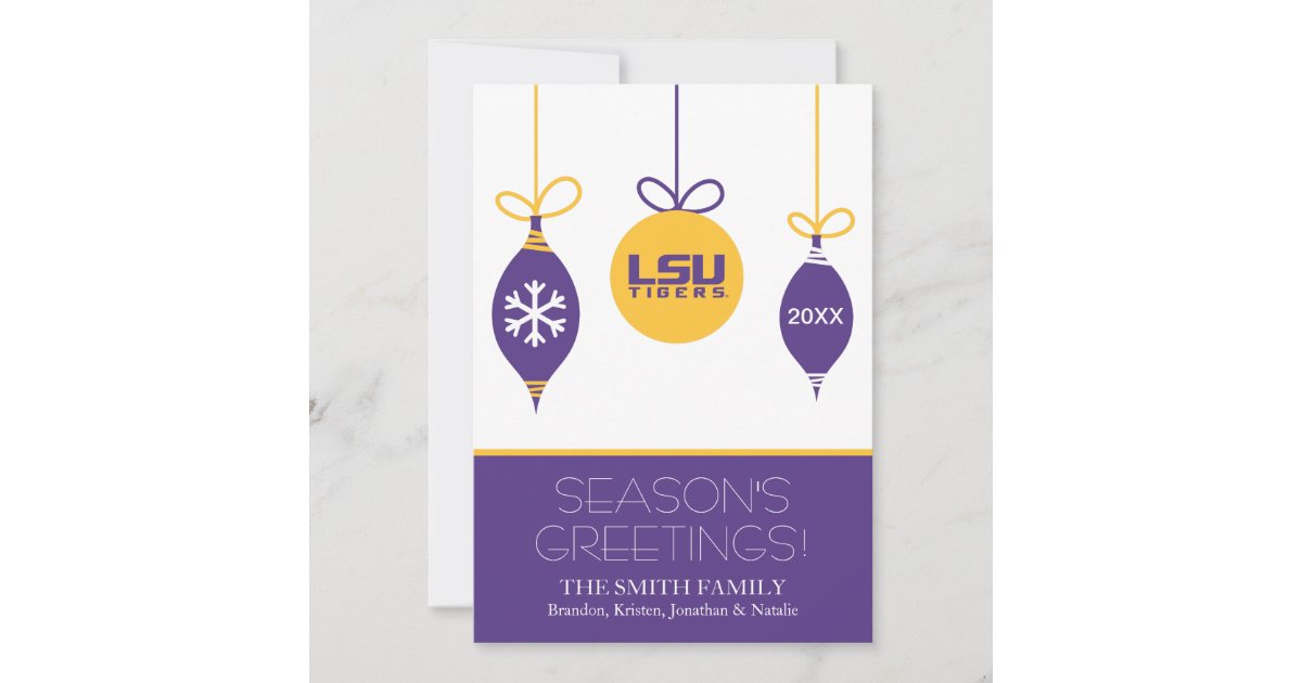 LSU Holiday Card | Zazzle.com