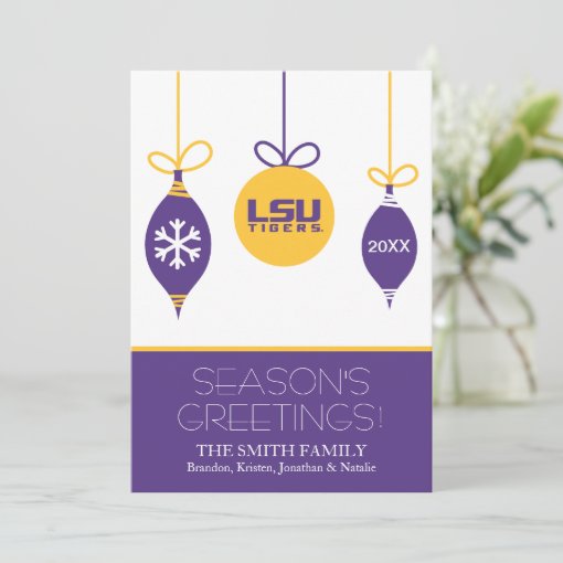 LSU Holiday Card | Zazzle