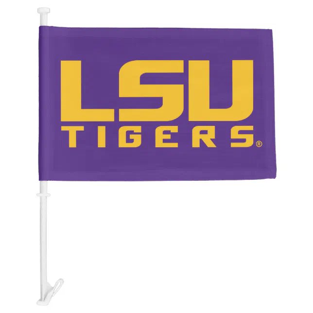 LSU Logo Car Flag | Zazzle