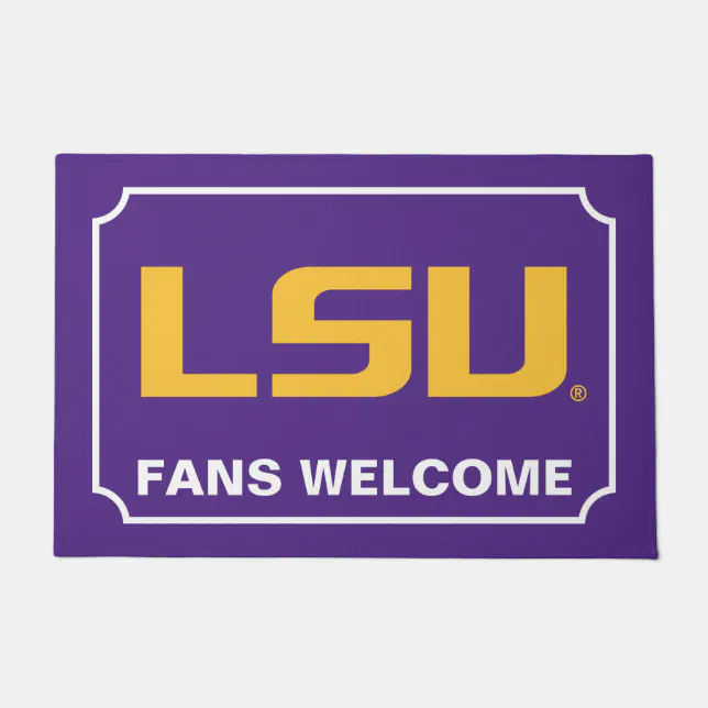 LSU Logo Doormat | Zazzle
