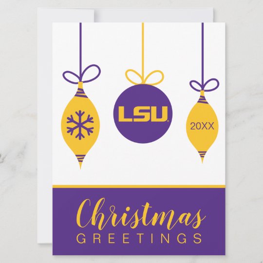 LSU Logo Holiday Card | Zazzle.com