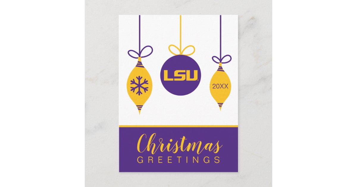 LSU Logo Holiday Postcard | Zazzle.com