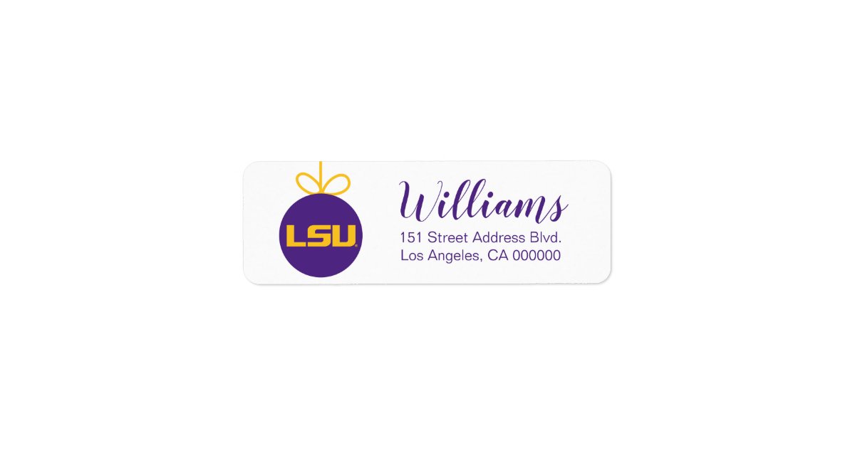 LSU Logo Label | Zazzle