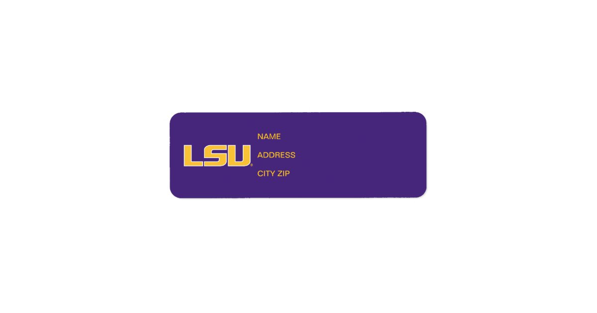 LSU Logo Label | Zazzle