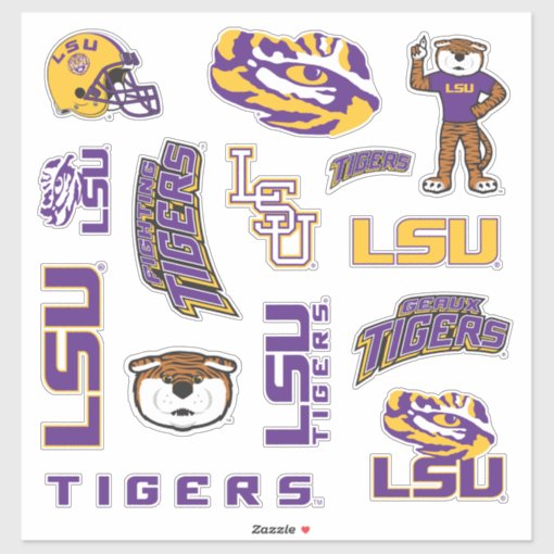 LSU Louisiana State University Logos Sticker | Zazzle