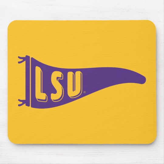 LSU Pennant Flag | Louisiana State 4 Mouse Pad | Zazzle