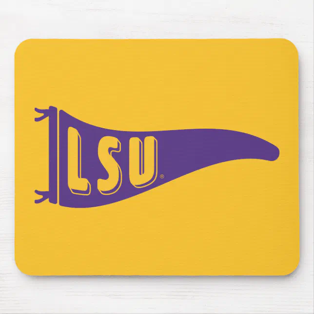 LSU Pennant Flag | Louisiana State 4 Mouse Pad | Zazzle