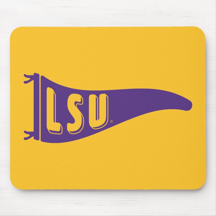 LSU Pennant Flag | Louisiana State 4 Mouse Pad | Zazzle